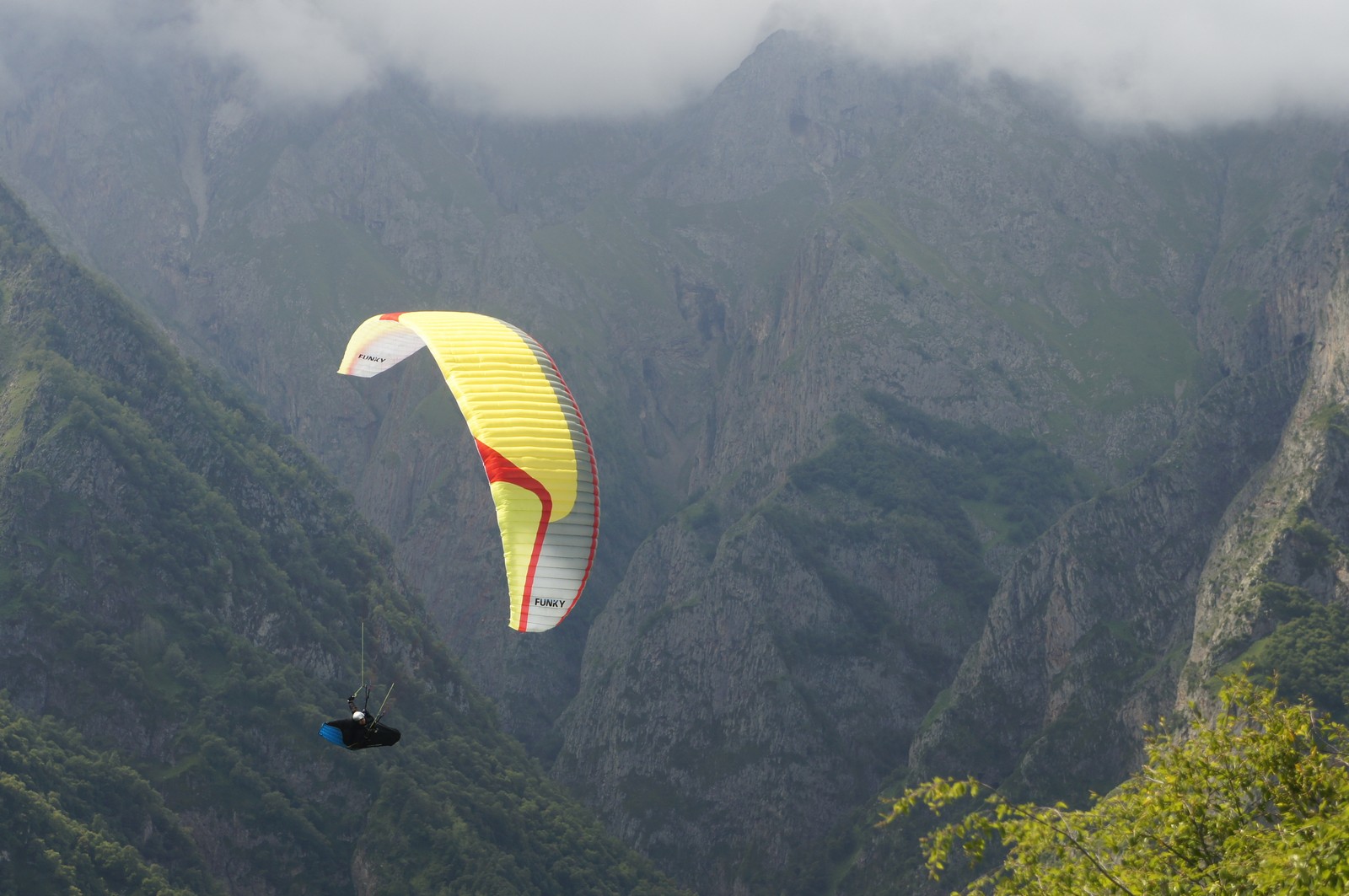 Test-driving paragliding equipment since 1996