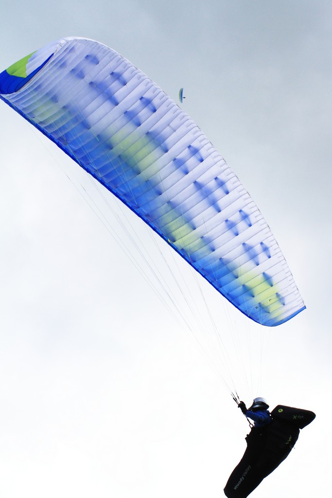 Test-driving paragliding equipment since 1996