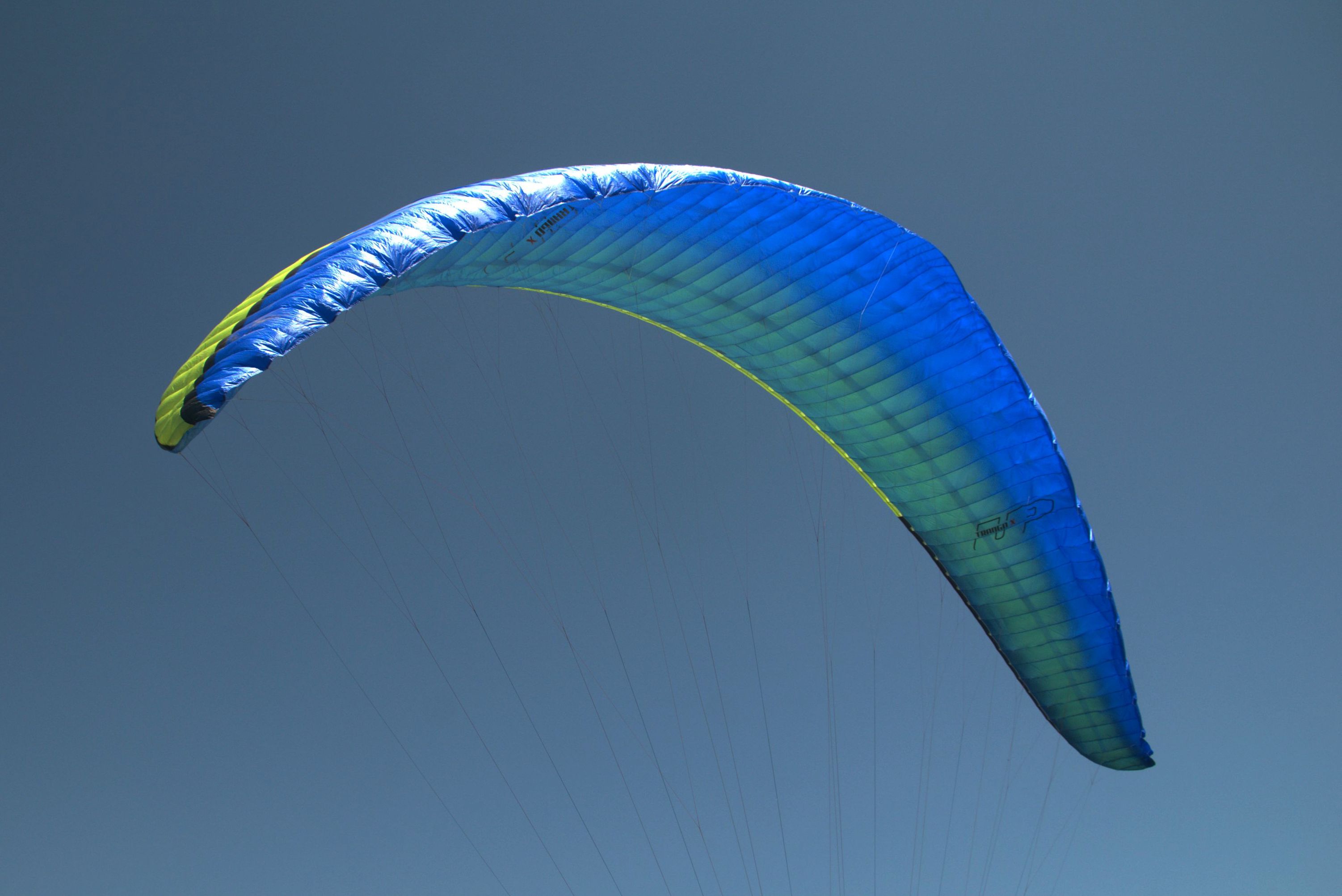 Test-driving paragliding equipment since 1996